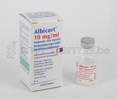 Pharmacie Parent SPRL : ALBICORT 10MG/ML 5 ML VIAL