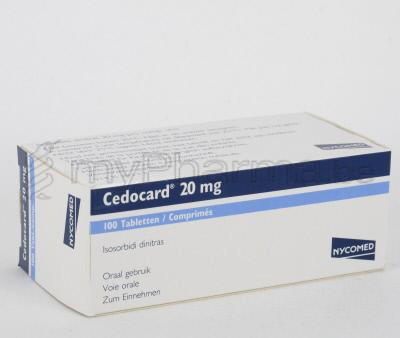 Pharmacie Parent SPRL : CEDOCARD 20 MG 100 COMP