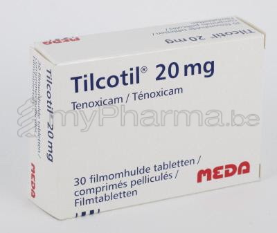 Pharmacie Parent SPRL : TILCOTIL 20 MG 30 COMP