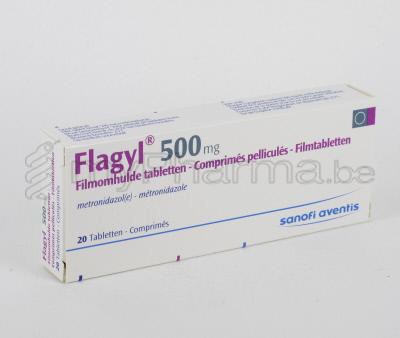 Pharmacie Parent SPRL : Home > FLAGYL 500 MG 20 COMP