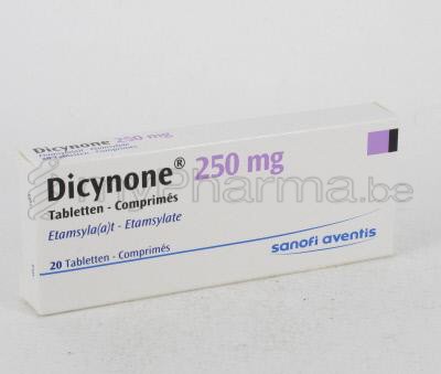 Pharmacie Parent SPRL : DICYNONE 250 MG 20 COMP