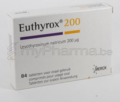 Pharmacie Parent SPRL : EUTHYROX 200 MCG 84 COMP