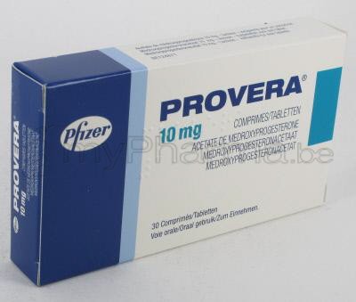 Pharmacie Parent SPRL : Substances actives - M - Médroxyprogestérone - PROVERA 10 MG 30 COMP
