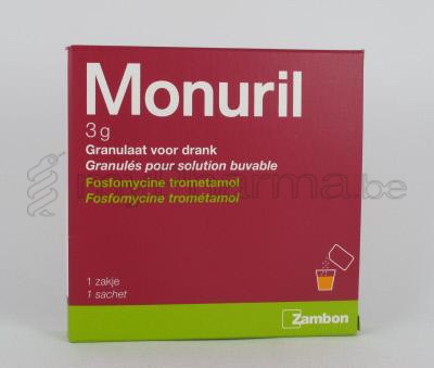 Pharmacie Parent SPRL : Home > MONURIL 3 G 1 SACHET