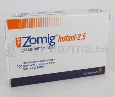 Pharmacie Parent SPRL : Substances actives - Z - Zolmitriptan - ZOMIG ...