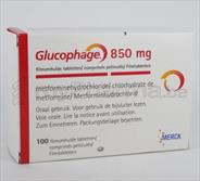 Pharmacie Parent SPRL : GLUCOPHAGE 850 MG 100 COMP