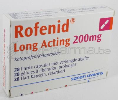 Pharmacie Parent SPRL : Home > ROFENID LONG ACTING 200 MG 28 CAPS
