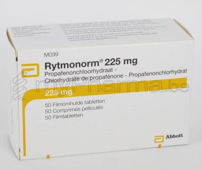 Pharmacie Parent SPRL : RYTMONORM 225 MG 50 COMP