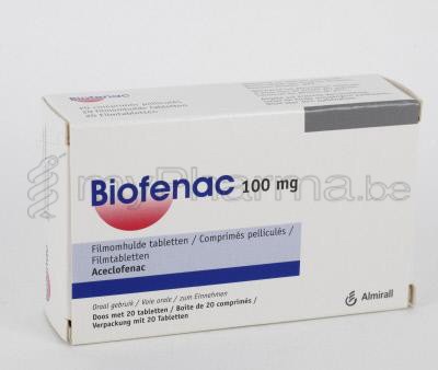 Pharmacie Parent SPRL : BIOFENAC 100 MG 20 COMP
