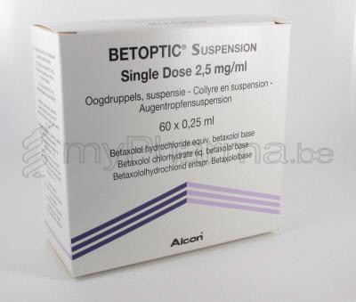 Pharmacie Parent SPRL : Substances actives - B - Betaxolol (Ogen)