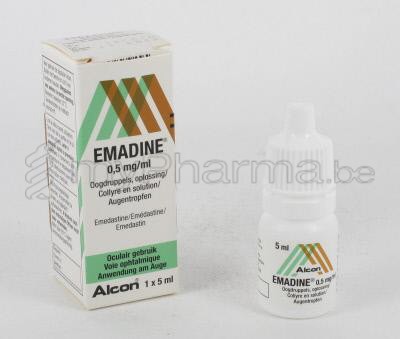 Pharmacie Parent SPRL : Substances actives - E - Emédastine - EMADINE 0 ...