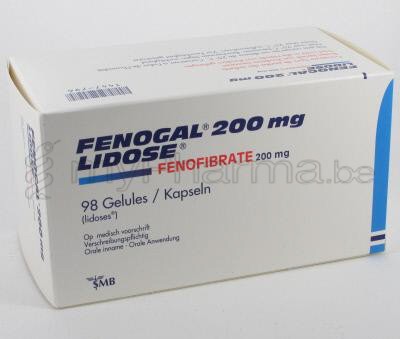 Pharmacie Parent SPRL : FENOGAL LIDOSE 200 MG 98 CAPS