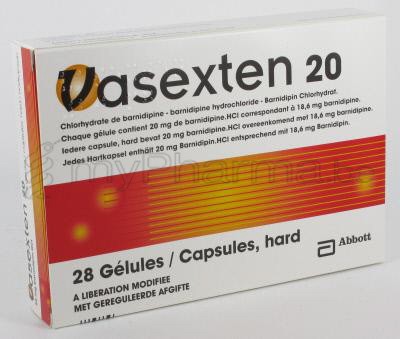 Pharmacie Parent SPRL : VASEXTEN 20 MG 28 CAPS