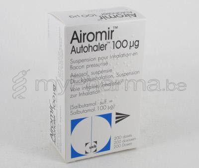 Pharmacie Parent SPRL : Home > AIROMIR AUTOHALER 100 MCG 200 DOSES