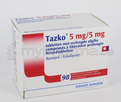 Pharmacie Parent SPRL : TAZKO 5MG/5MG 98 COMP