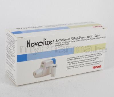 Pharmacie Parent SPRL : Home > NOVOLIZER SALBUTAMOL 100 MCG 200 DOSES