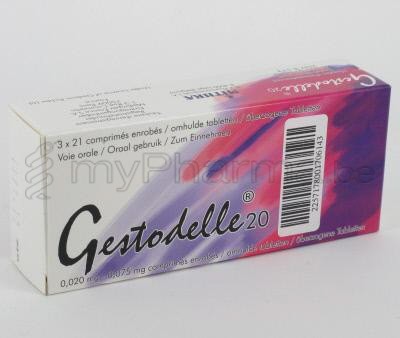 Pharmacie Parent SPRL : GESTODELLE 20 3X21 COMP