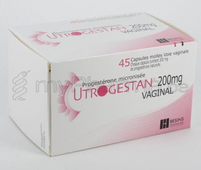 Pharmacie Parent SPRL : UTROGESTAN 200 MG 45 CAPS VAG