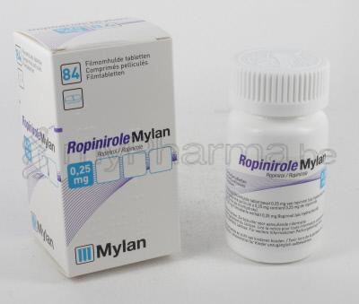 Pharmacie Parent SPRL : Substances actives - R - Ropinirole