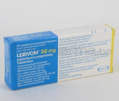 Pharmacie Parent SPRL : Substances actives - M - Miansérine - LERIVON ...