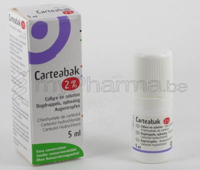 Pharmacie Parent SPRL : Substances actives - C - Cartéolol
