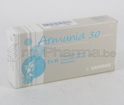 Pharmacie Parent SPRL : Home > ARMUNIA 30 SANDOZ 3 X 21 COMP