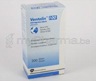 Pharmacie Parent SPRL : VENTOLIN AËROSOL DOSEUR 100 MCG 200 DOSES