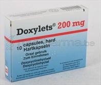 Pharmacie Parent SPRL : DOXYLETS 200 MG 10 CAPS