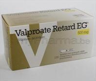 Pharmacie Parent SPRL : VALPROATE RETARD EG 500 MG 100 COMP